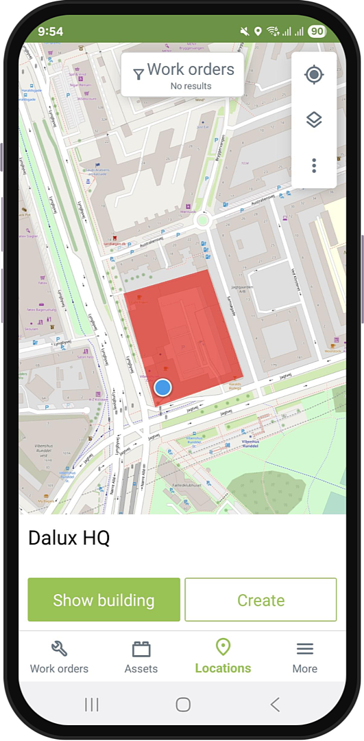 Sådan navigerer du i FM på mobil – Dalux HelpCenter