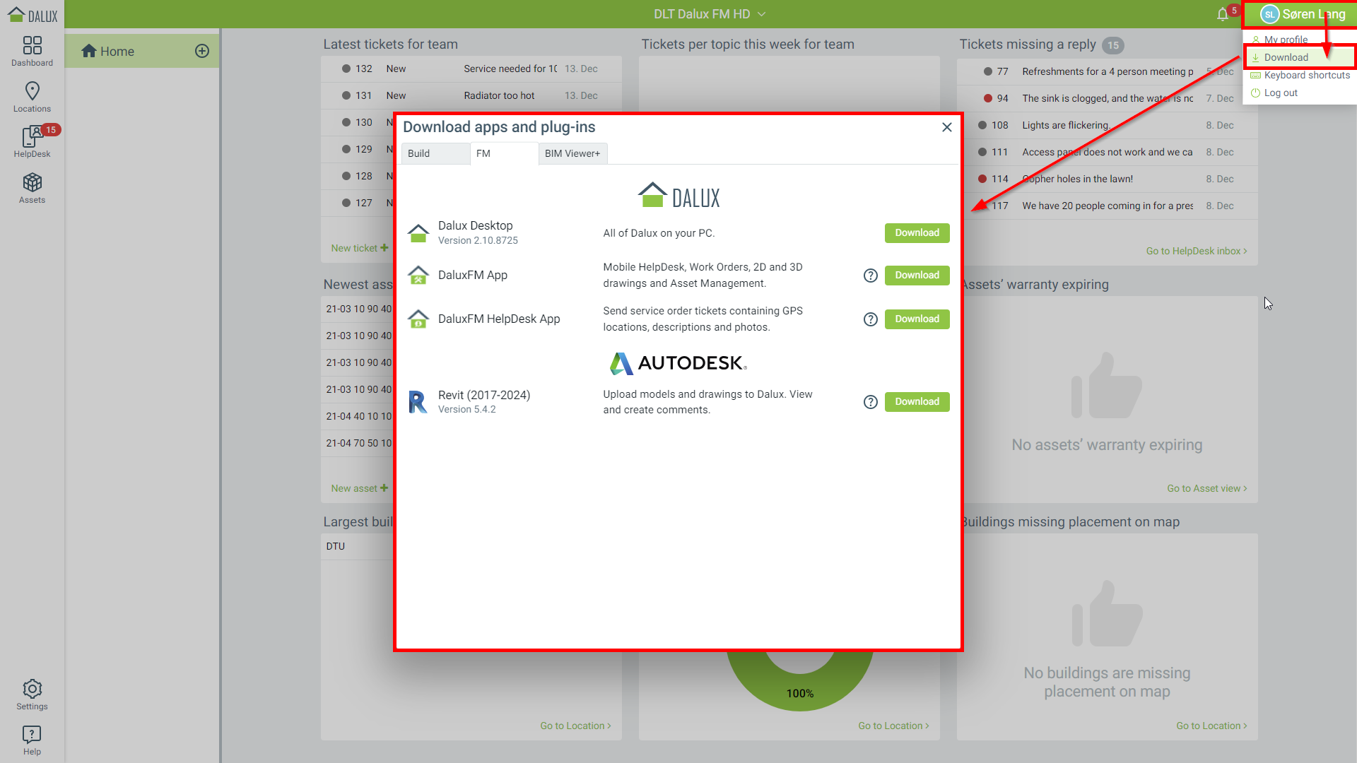 Download Dalux FM Apps or Plugins – Dalux HelpCenter