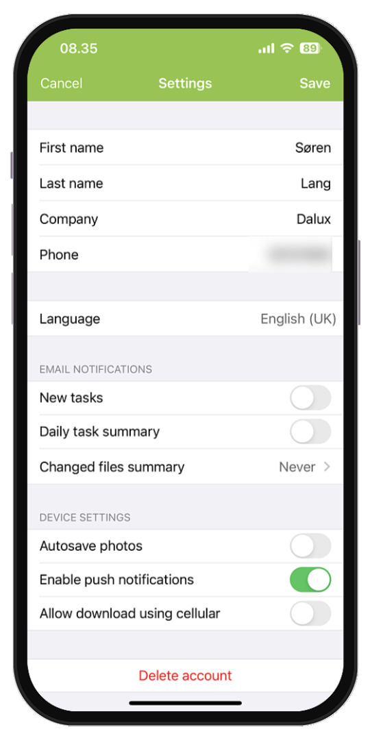 Hur man använder Dalux mobila app – Dalux HelpCenter