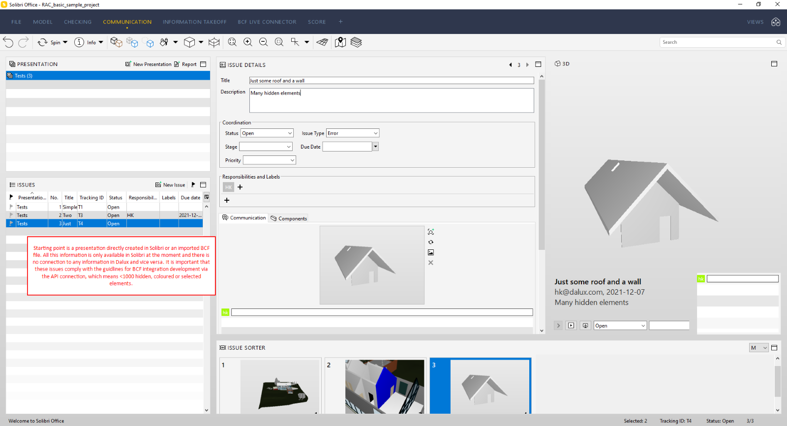 BCF: Connecting Dalux and Solibri – Dalux HelpCenter