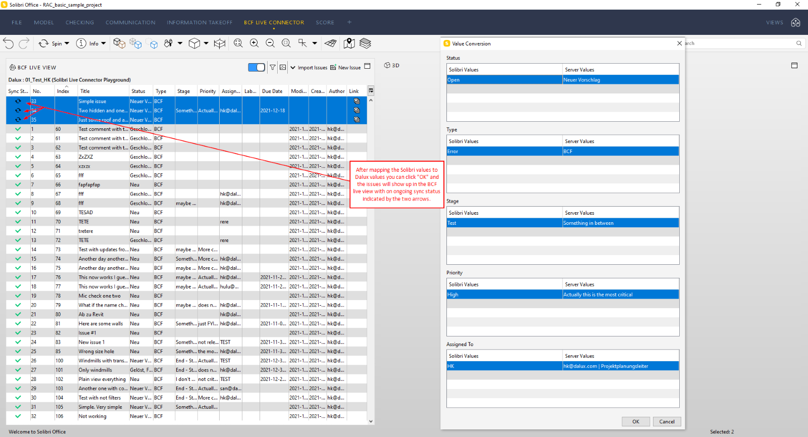 BCF: Connecting Dalux and Solibri – Dalux HelpCenter