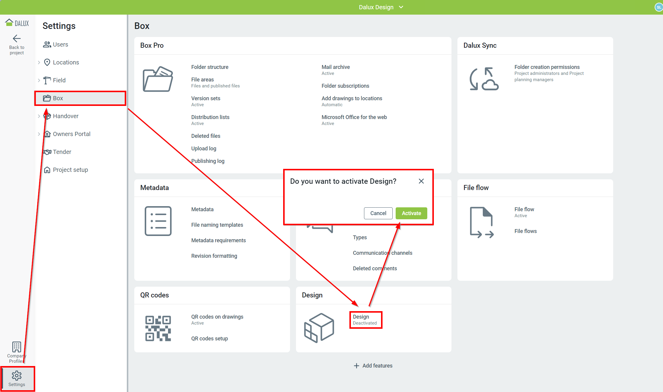 How to use Design – Dalux HelpCenter