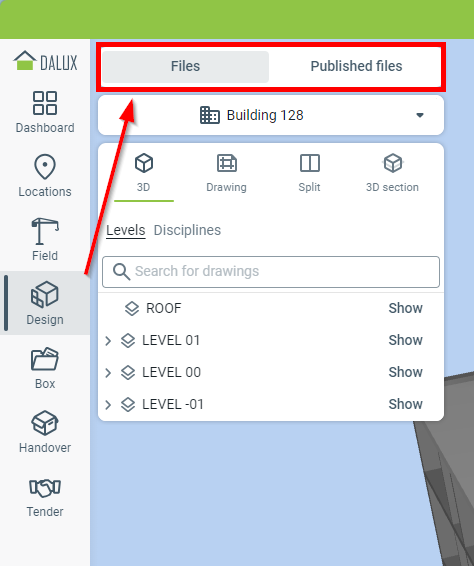 How to use Design – Dalux HelpCenter