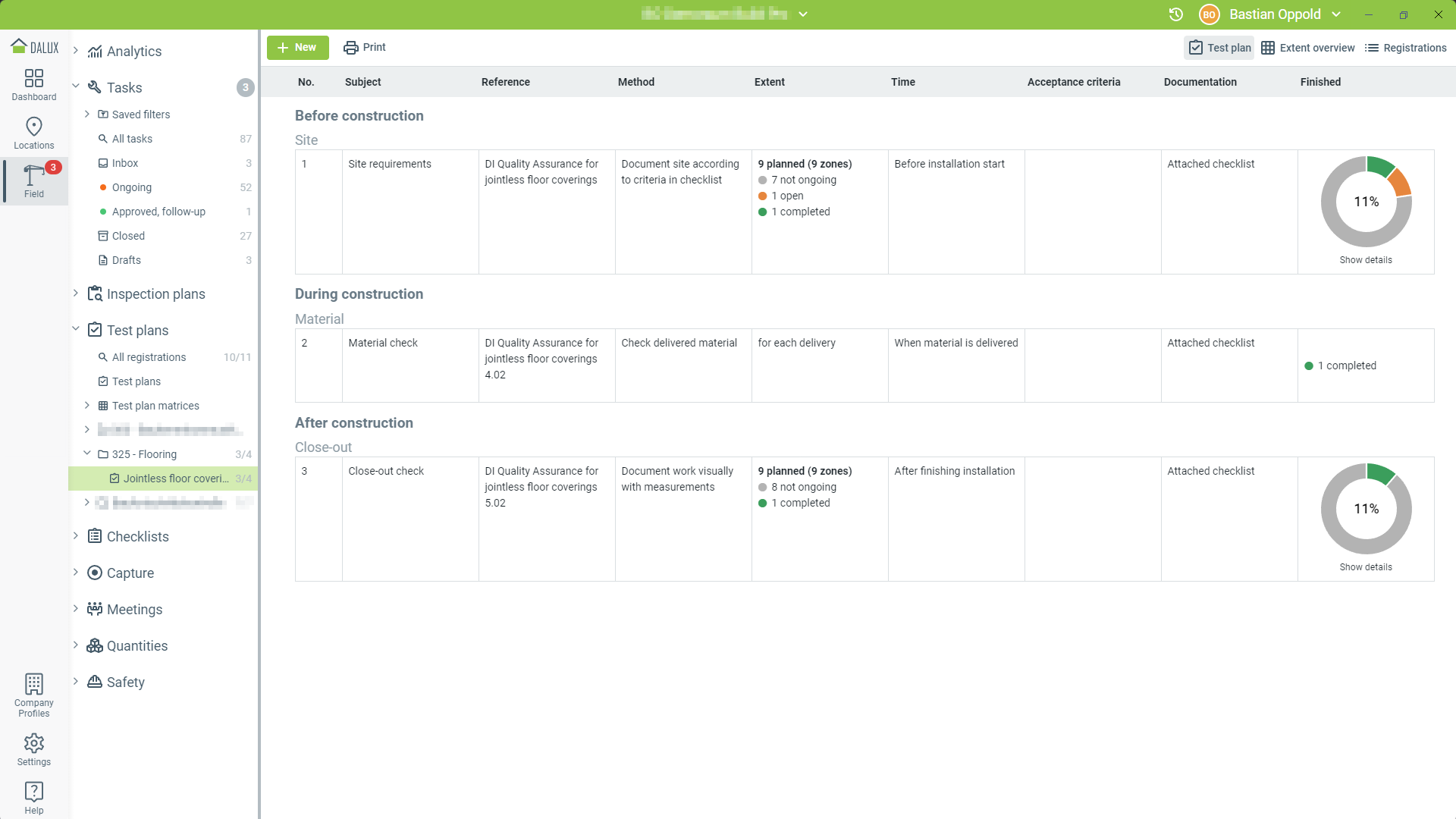 Qualitätsmanagementplan – Dalux HelpCenter