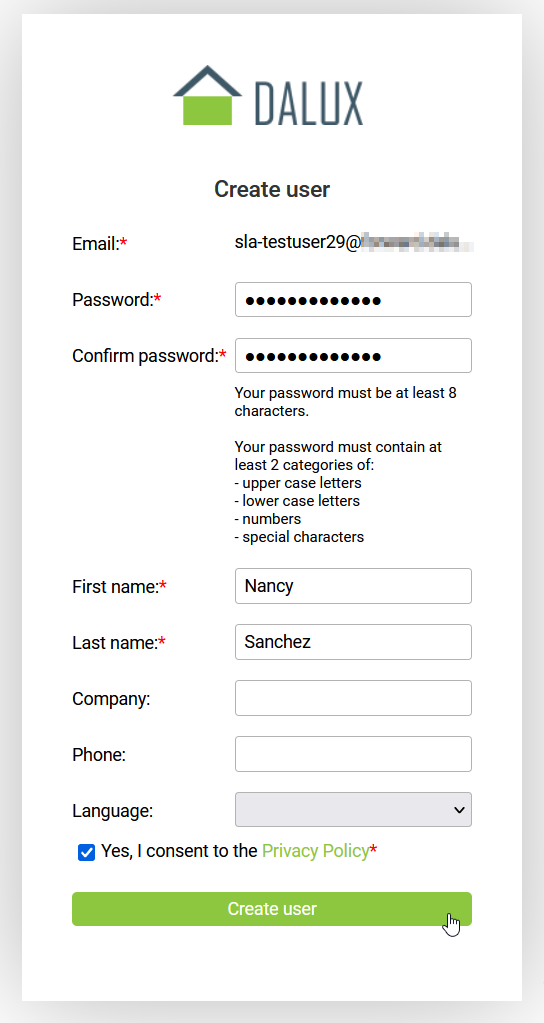 Hur man skapar en profil och loggar in på Dalux FM – Dalux HelpCenter